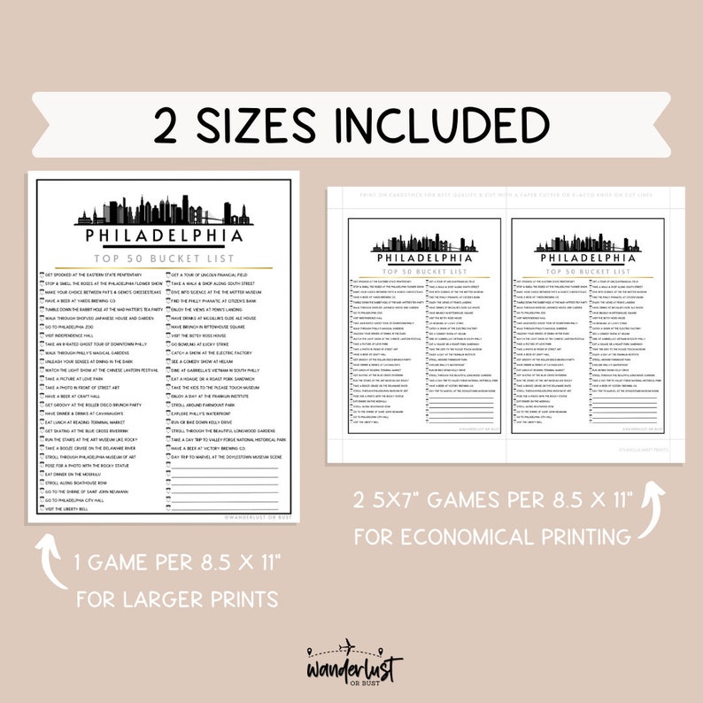 Philadelphia Bucket List | Printable Top 50 Things to Do in ...