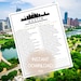 Austin Bucket List Printable Top 50 Things to Do in Austin TX List Must ...