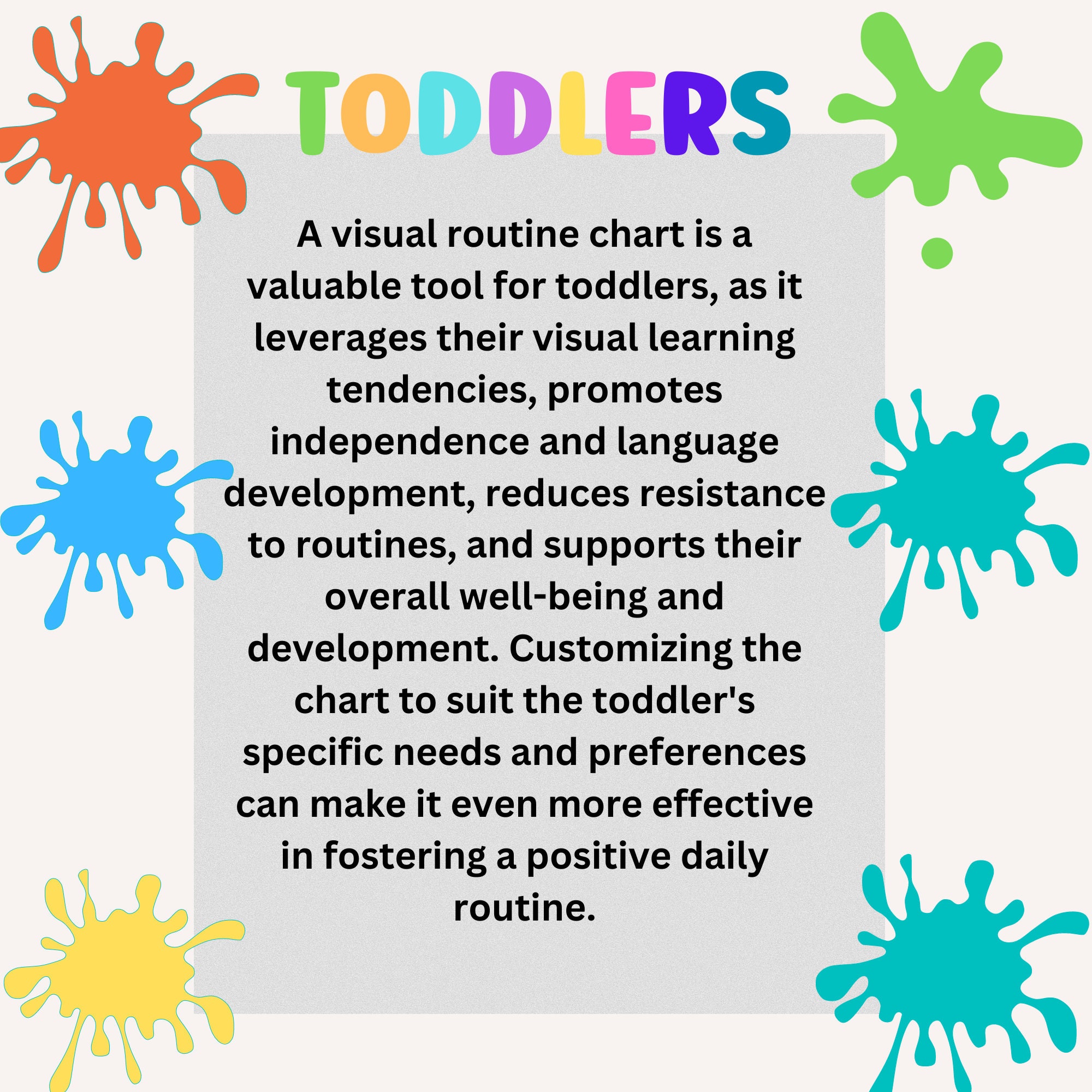 Morning Routine Chart Printable Visual Routine Daily - Etsy