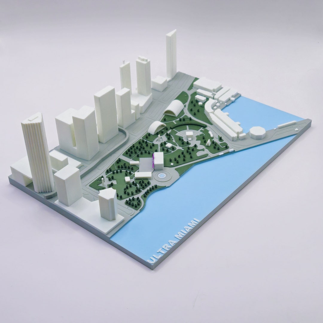ULTRA MUSIC FESTIVAL 3d-map Architectural Festival Model 3d-printed Eco ...