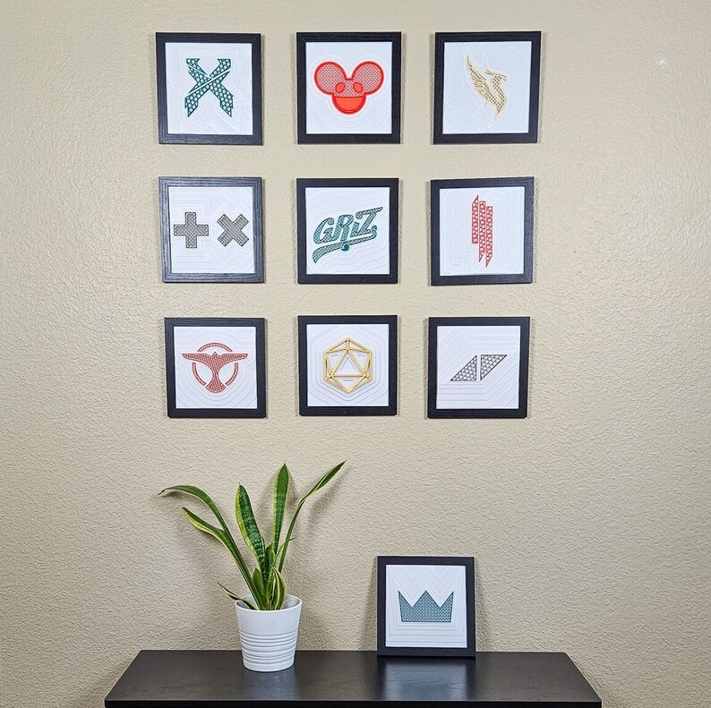 SLANDER 3D-PRINTED ARTWORK 3D Framed Custom Wall Art 9x9 Eco-designed ...