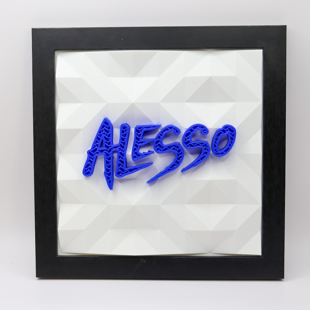 ALESSO DJ Wall Art, 3D Progressive House Decor, EDM Fan Merch Gift ...