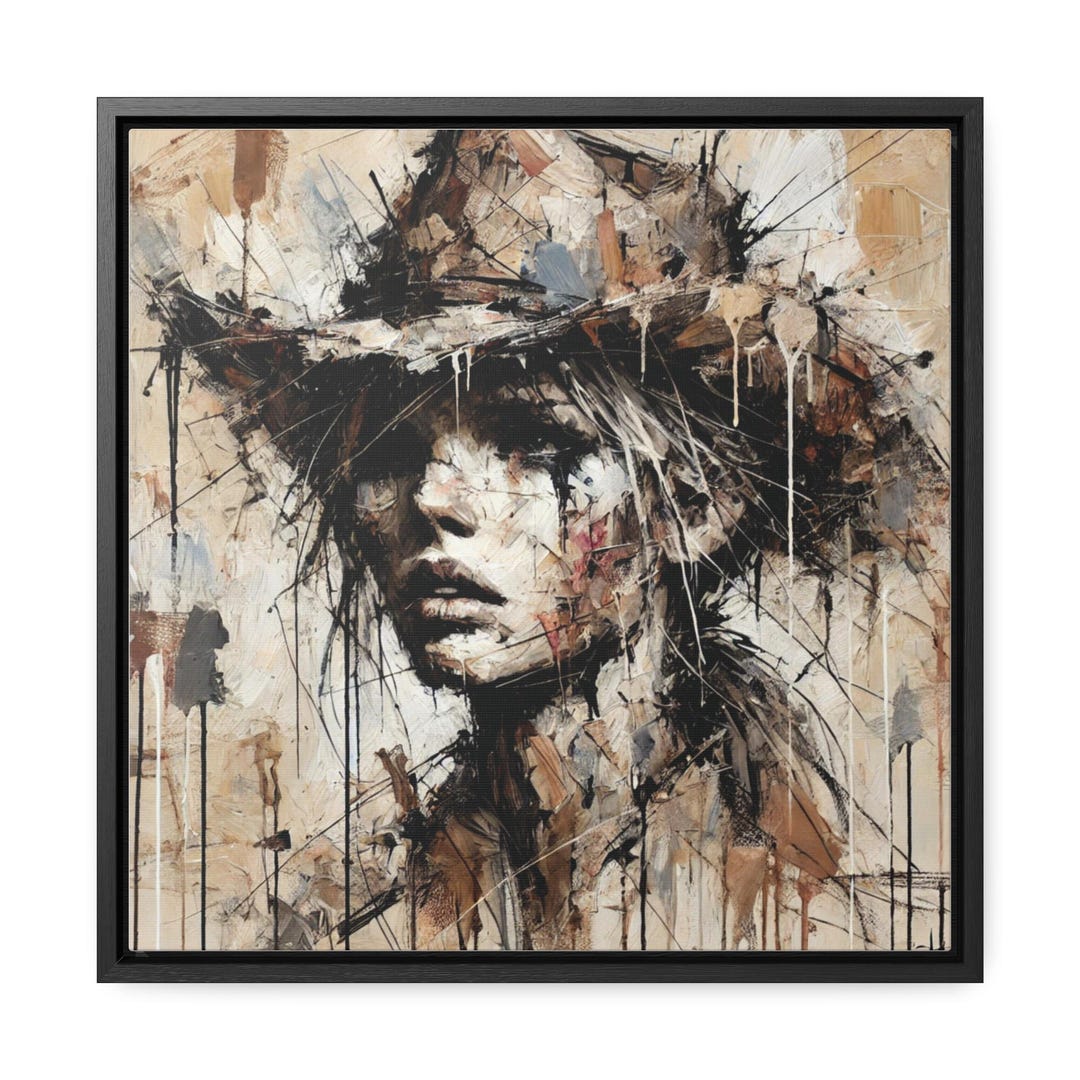 Sad Dusty Cowgirl Gallery Canvas Wraps, Square Frame - Etsy Australia