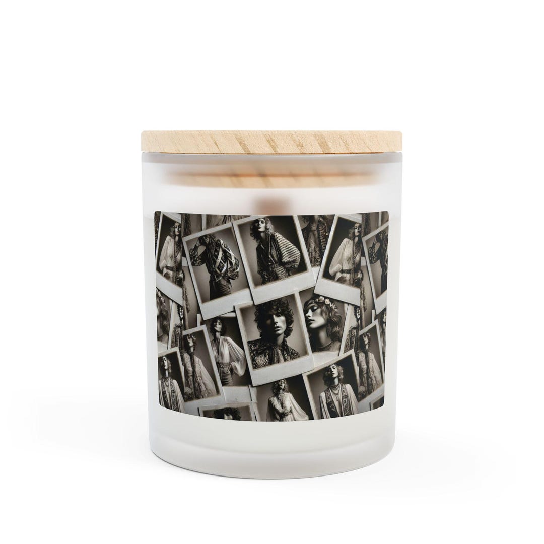 Chic 70's Polaroids Frosted Glass Candle, 11oz - Etsy