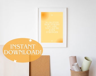 Home Decor Motivation Quotes PRINTABLE Sunflowers Yellow Wall - Etsy