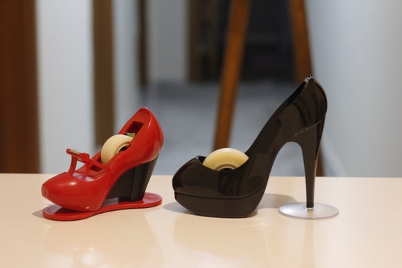 Red shoe tape dispenser store