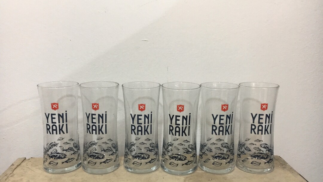 Raki Glass,yeni Raki Glass Set of 6,yeni Raki Fish Raki Glass,turkish ...