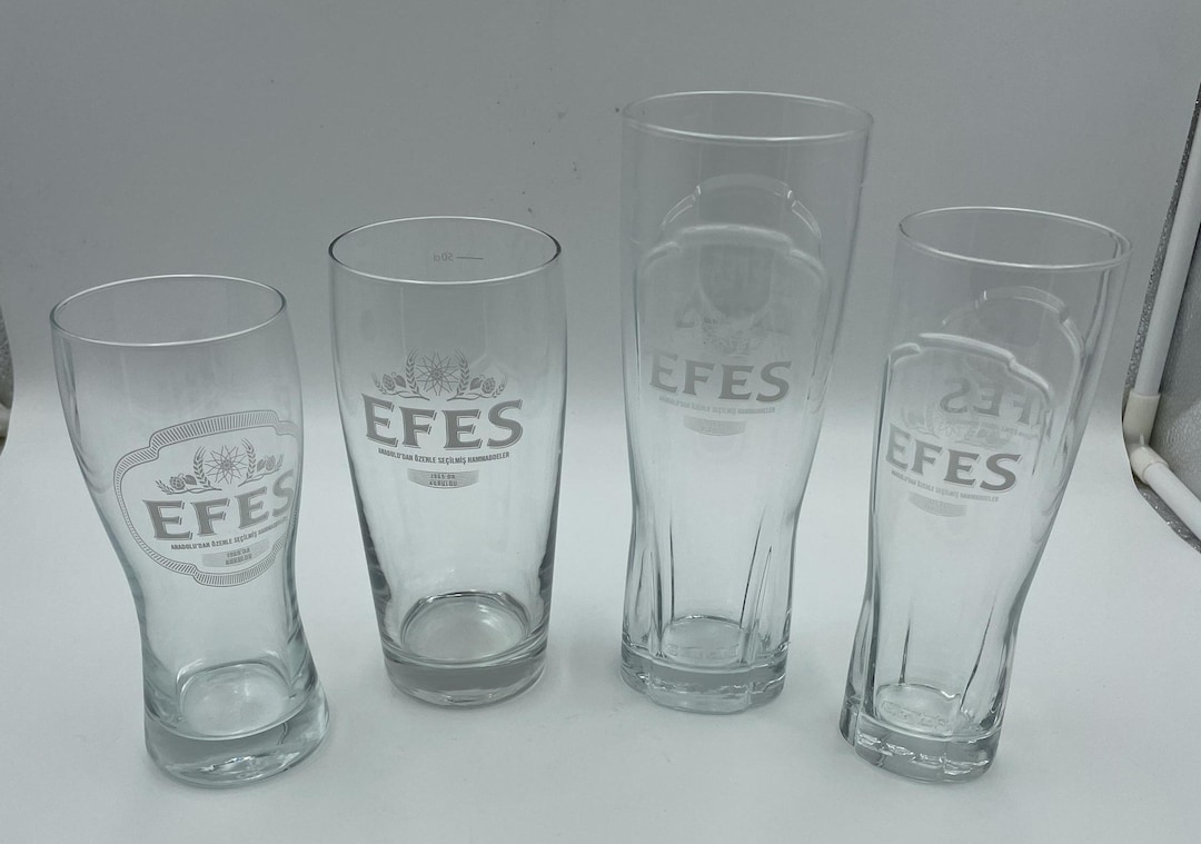 Efes Glass,beer Glass,efes Beer Glass Set of 4,efes Beer, Gift, You and ...