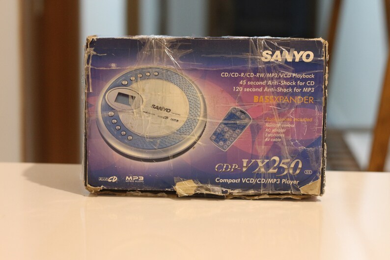 Vintage Sanyo Discman CD Compact Player Sanyo Discman CD - Etsy