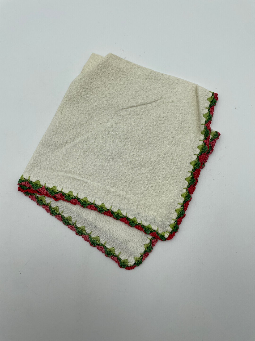 Antique Vintage Miniature Tablecloth Strawberry Embroidered, Completely ...