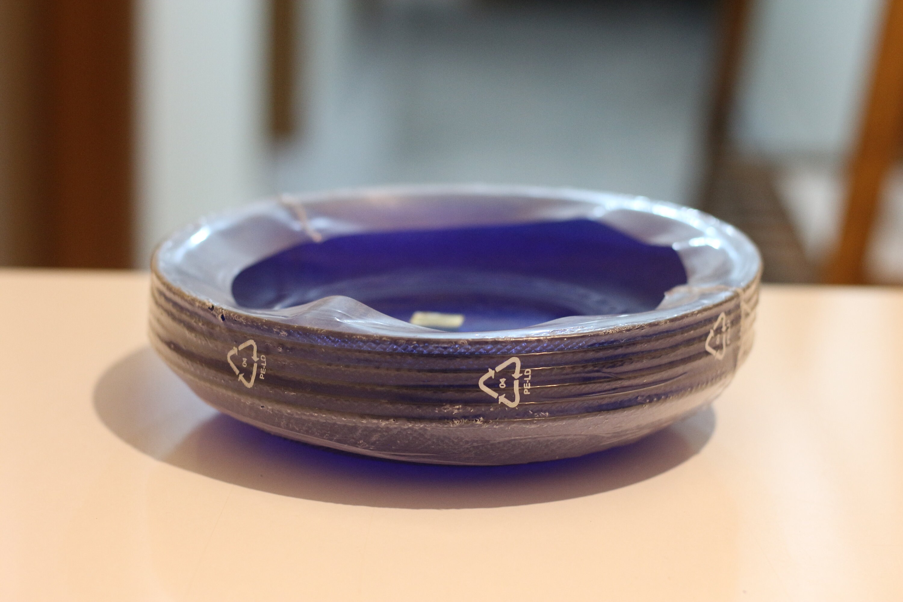 Antique Cobalt Blue Glass Plates, Beautiful Blue Glass Dinnerware ...