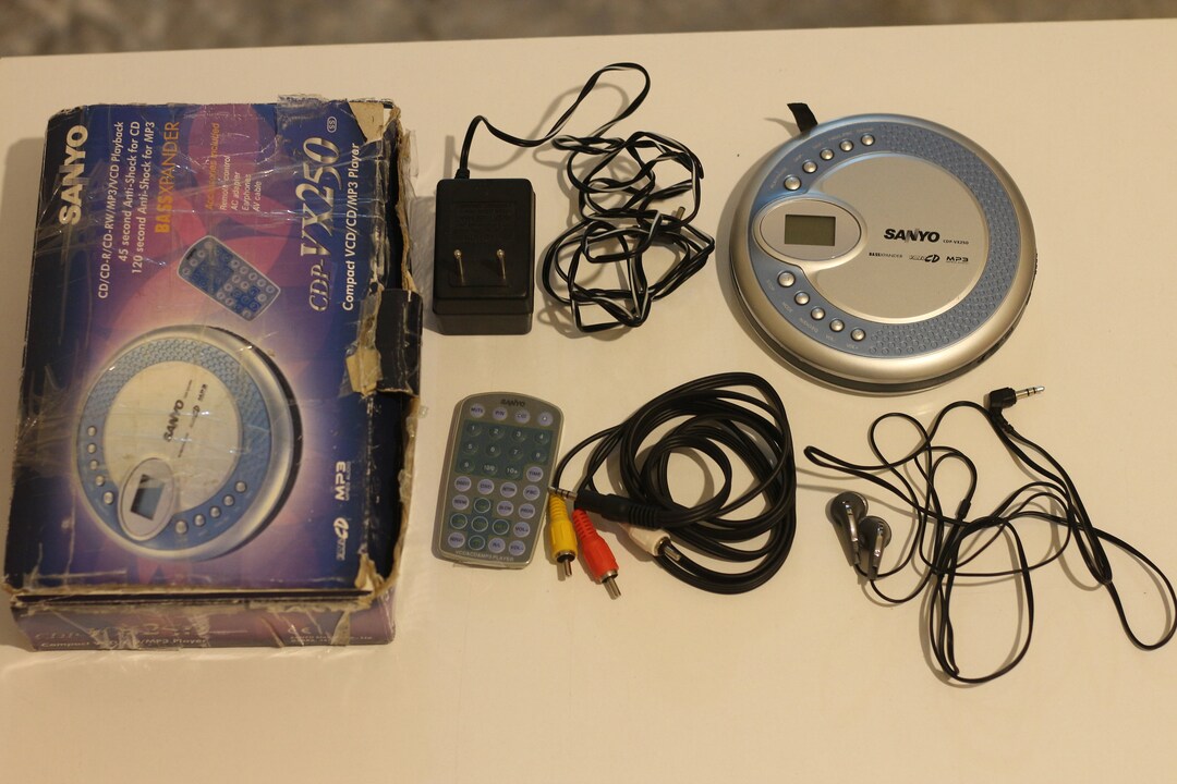 Vintage Sanyo Discman CD Compact Player Sanyo Discman CD - Etsy