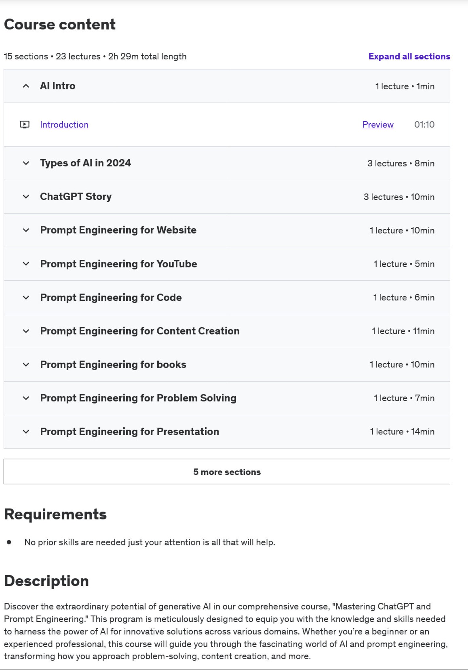 Chatgpt and Prompt Engineering for AI and Gen AI Video Tutorial Instant ...