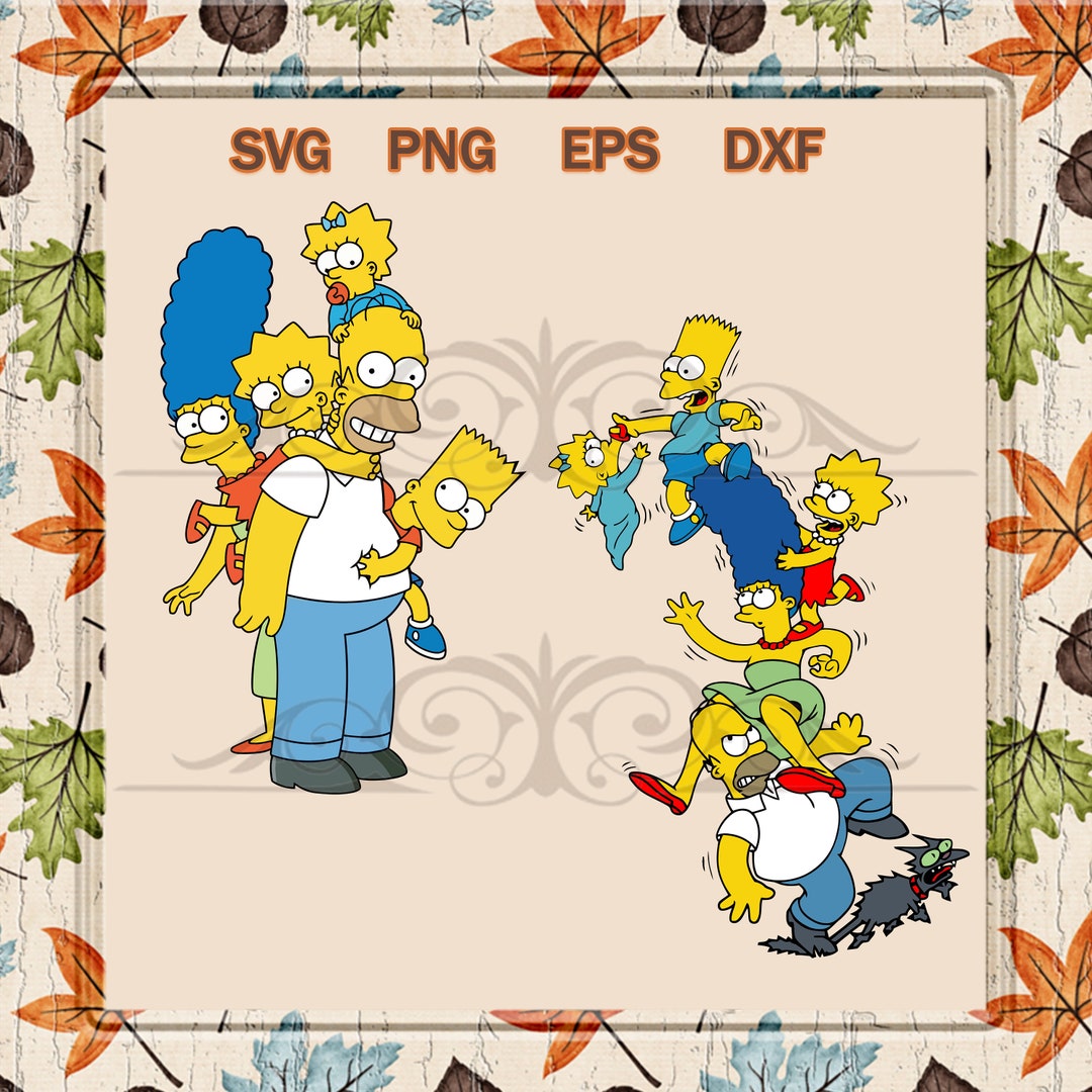Simpsons Clip Art Bundle Simpsons Svg Cut Files for Cricut / - Etsy