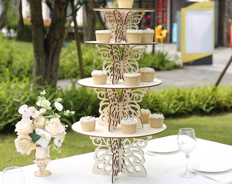 Butterfly Cake Stand Perfect for Wedding Decorations, Birthday Party ...