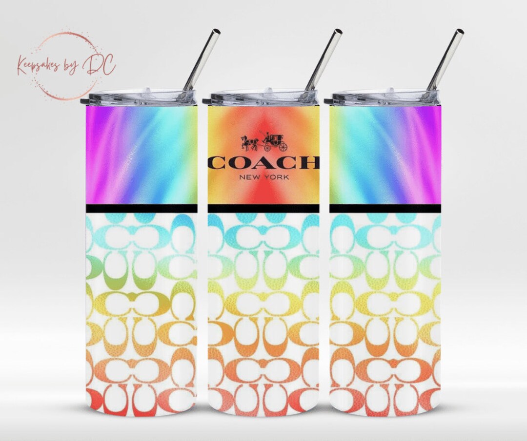 Rainbow Coach 20oz Tumbler - Etsy