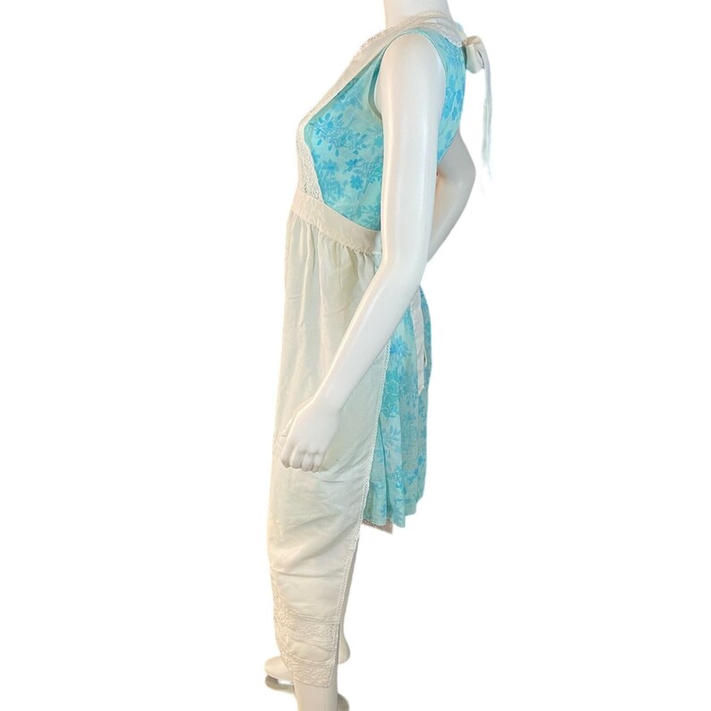 70s Vintage White Full Apron With Lace Detailing - Etsy