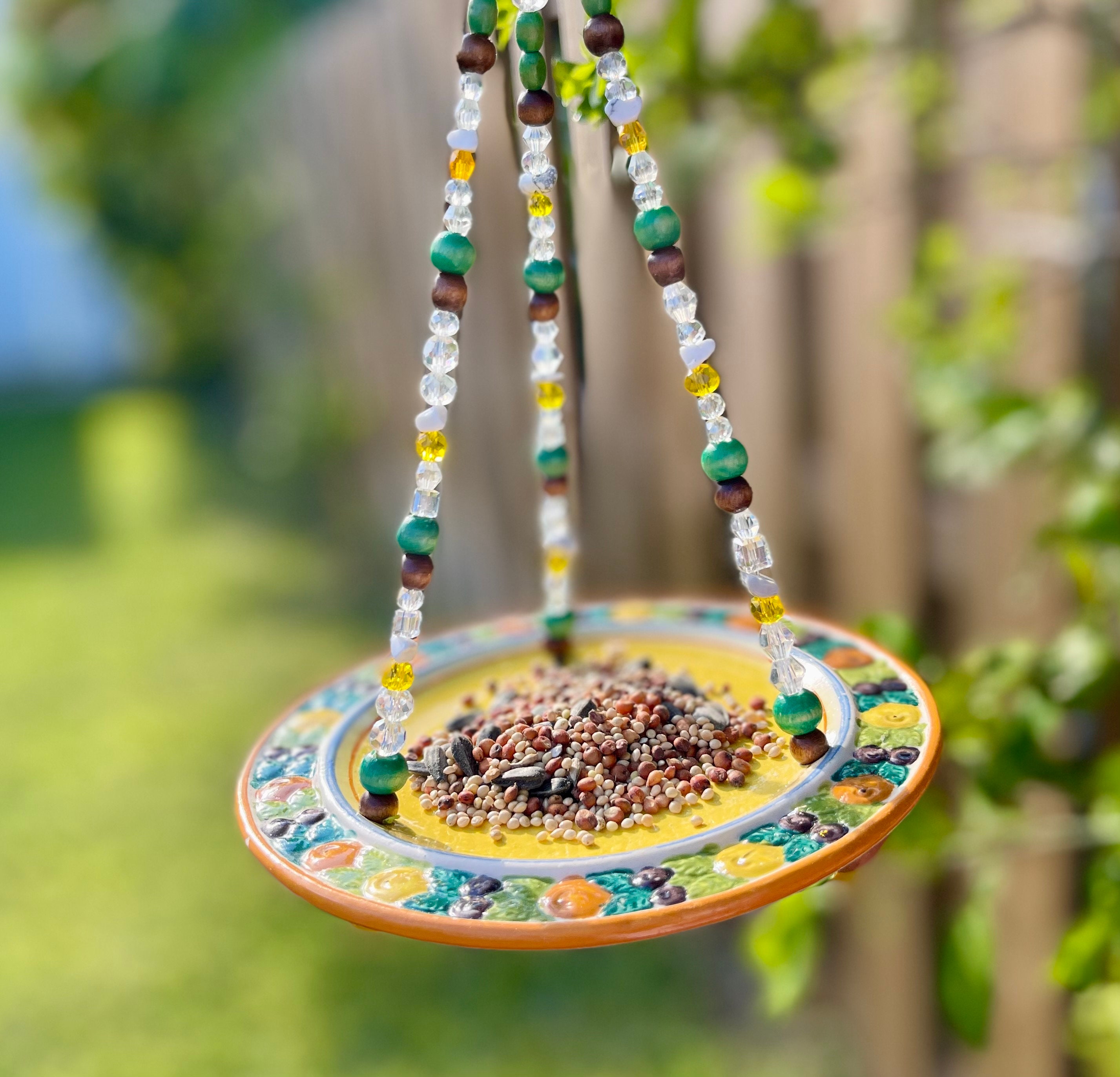 Paper Plate Bird Feeder