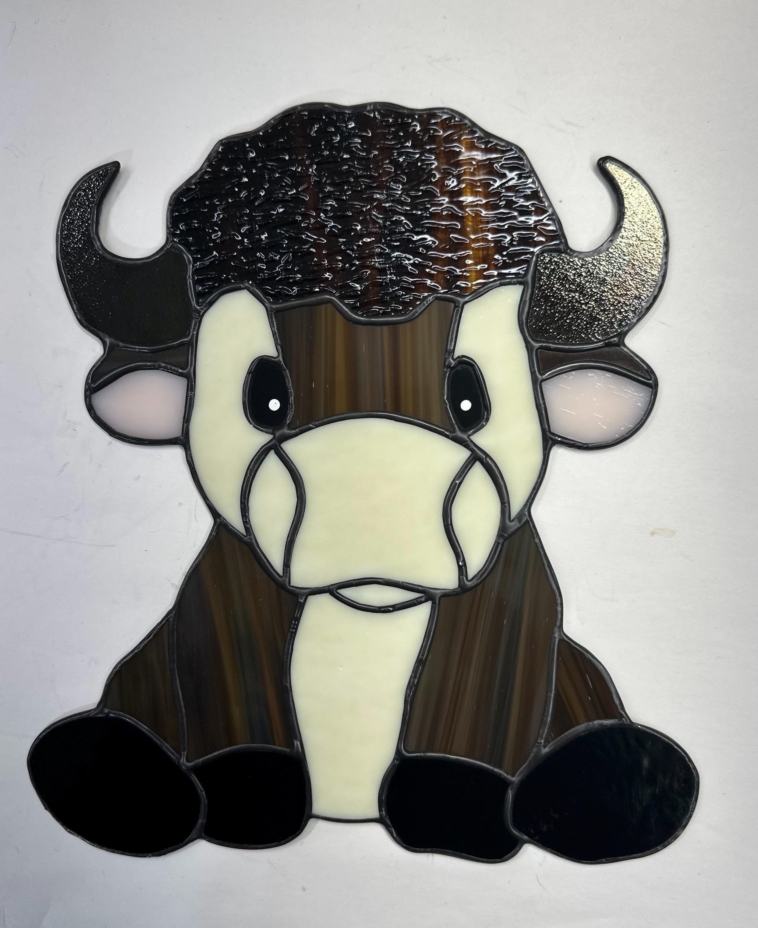 Stuffed Buffalo-stained Glass Suncatcher Pattern - Etsy