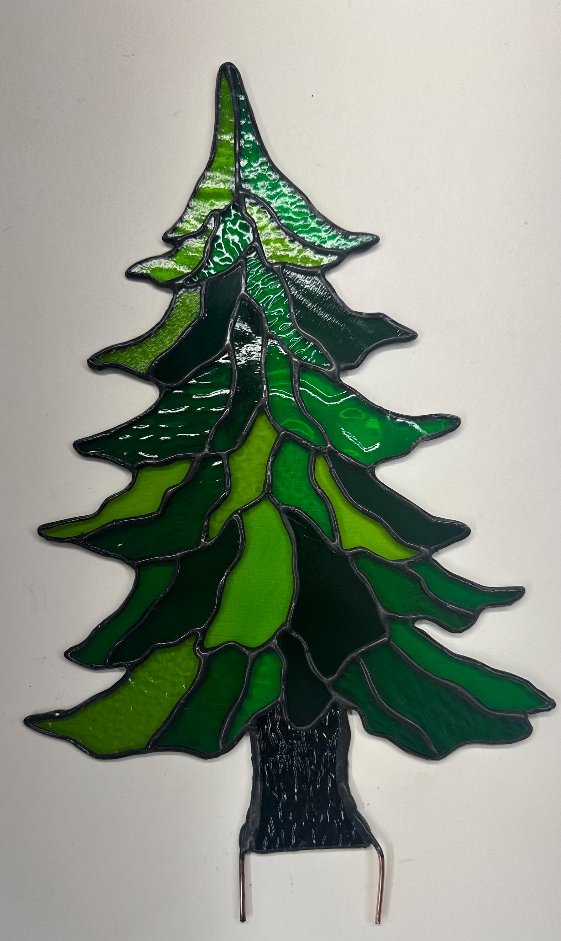 Christmas Tree-stained Glass Pattern - Etsy
