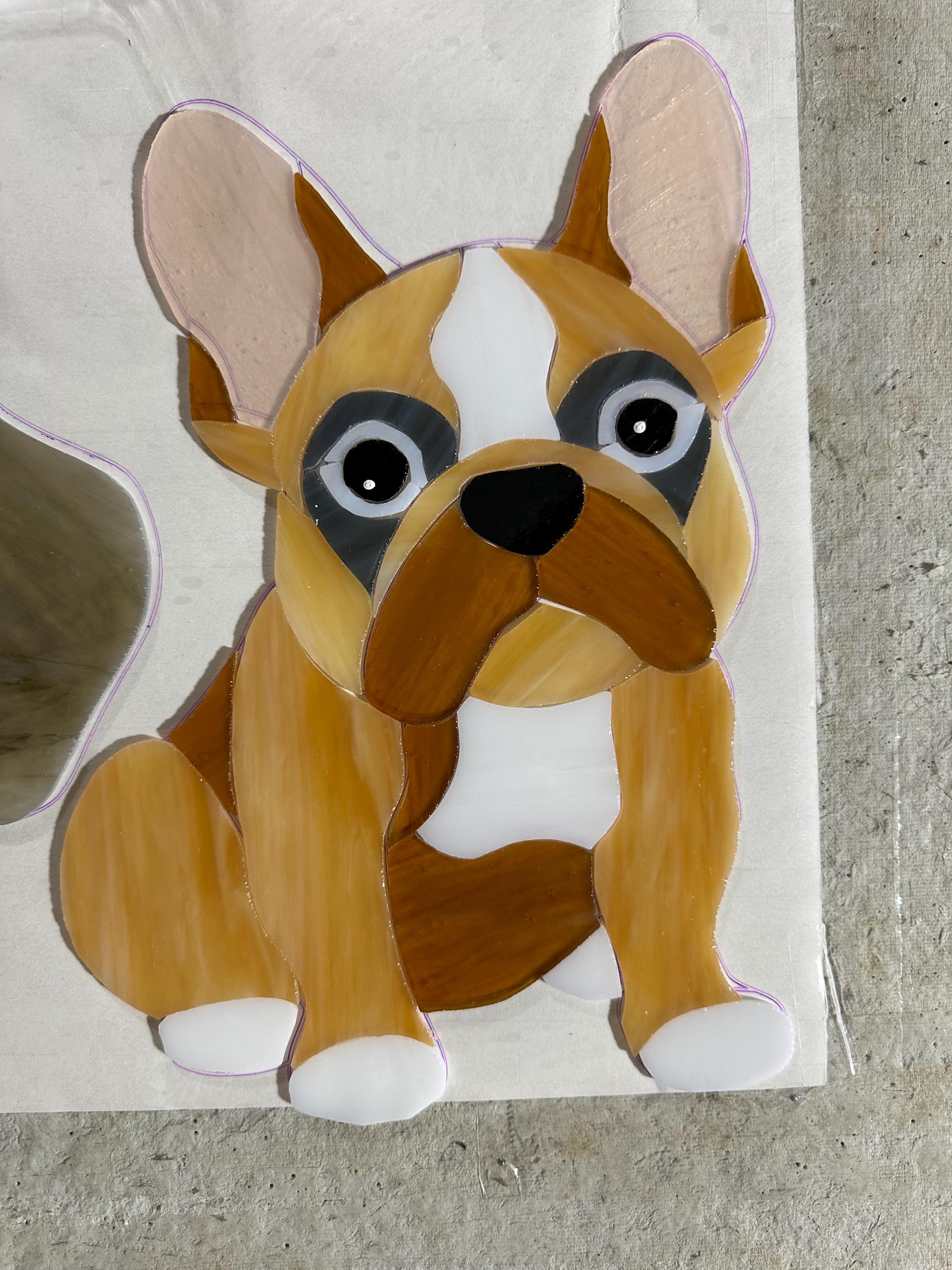 French Bulldog Puppy-stained Glass Suncatcher Pattern - Etsy