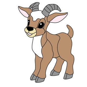 Baby Goat-stained Glass Suncatcher Pattern - Etsy