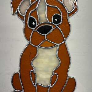 Pitbull Puppy-stained Glass Suncatcher Pattern - Etsy