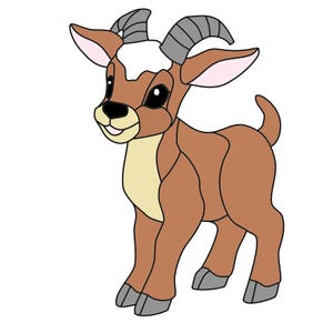 Baby Goat-stained Glass Suncatcher Pattern - Etsy