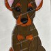Doberman Puppy-stained Glass Suncatcher Pattern - Etsy