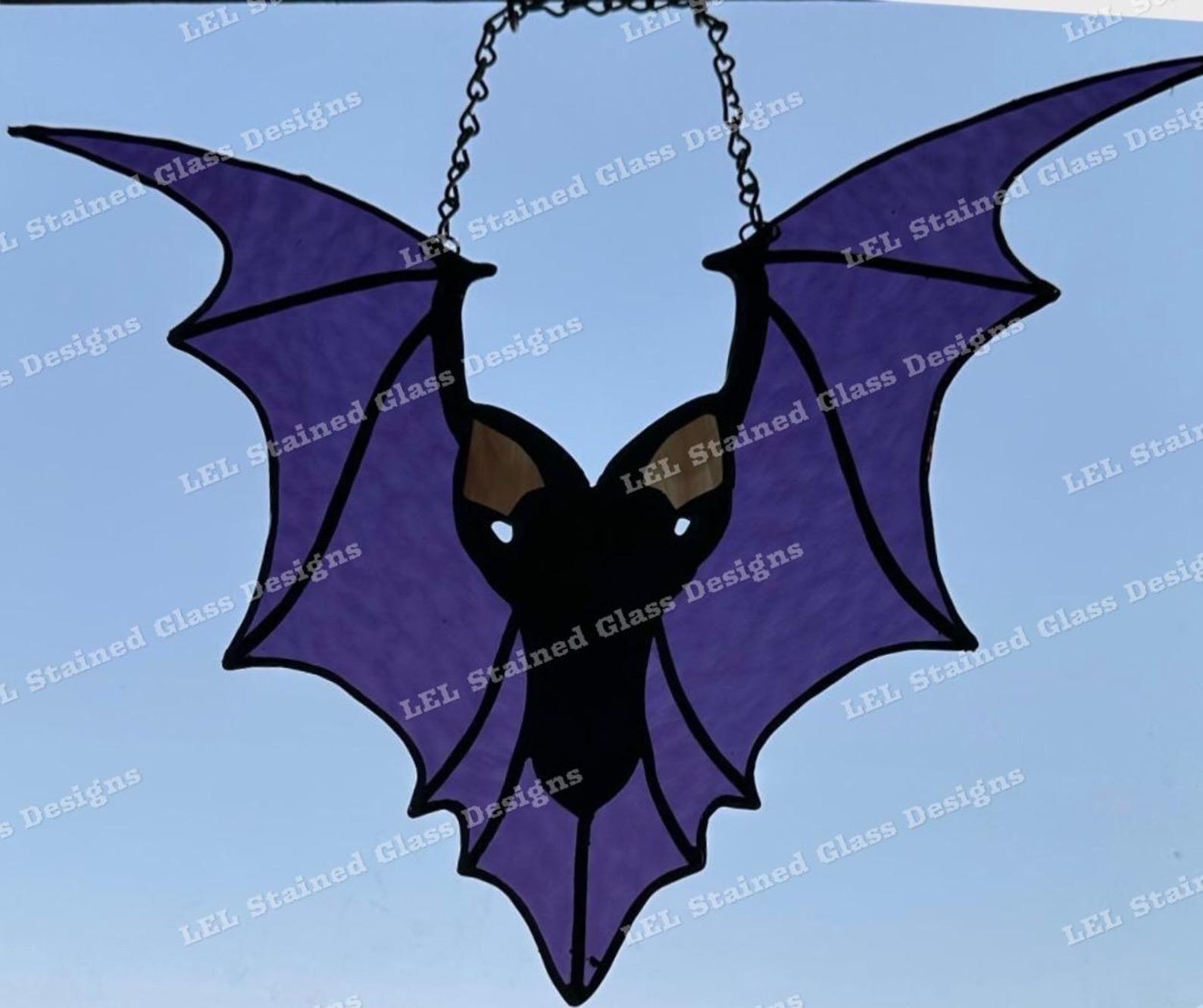 Bat Stained Glass Pattern - Etsy