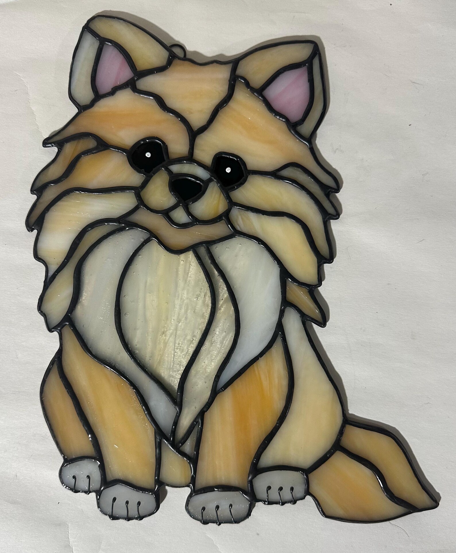 Pomeranian Puppy- Stained Glass Suncatcher Pattern - Etsy