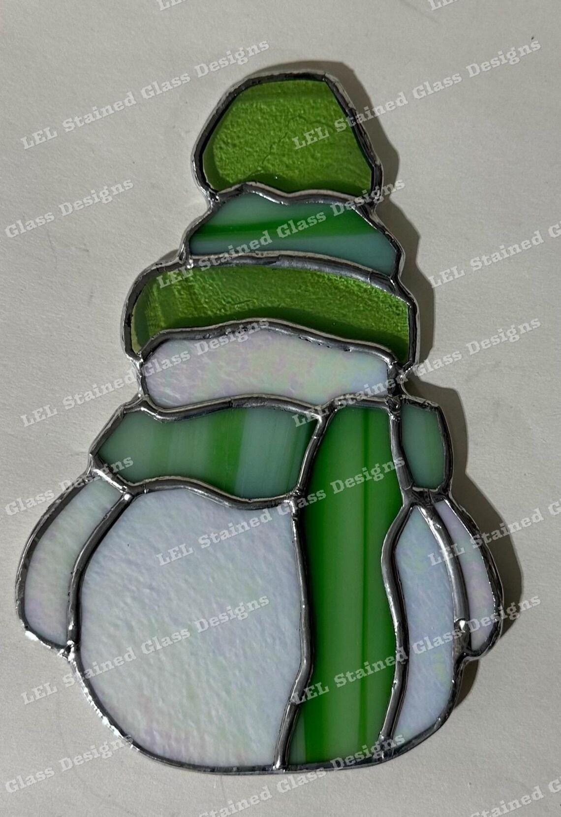 Snowman Suncatcher-stained Glass Pattern - Etsy