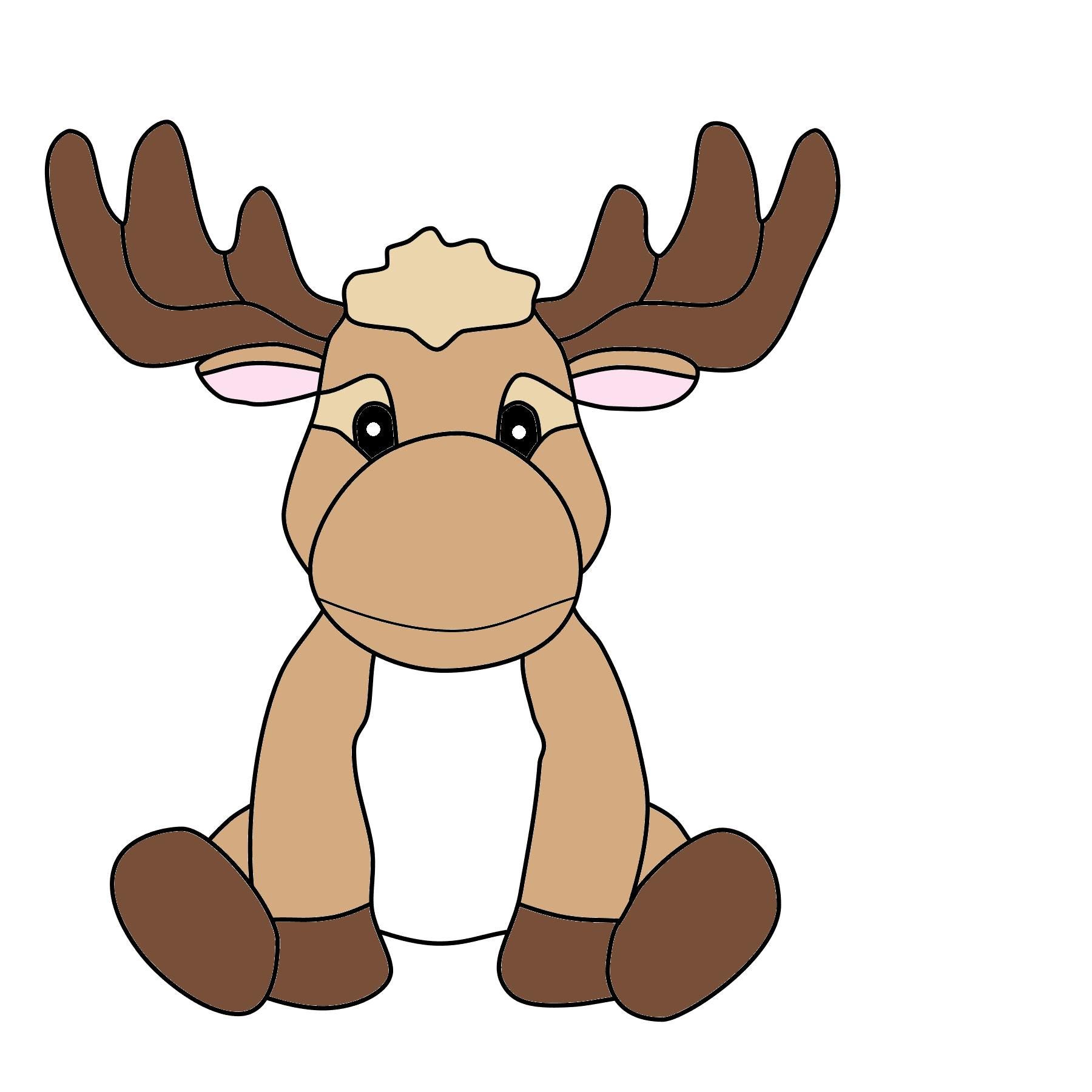 Stuffed Moose-stained Glass Suncatcher Pattern - Etsy