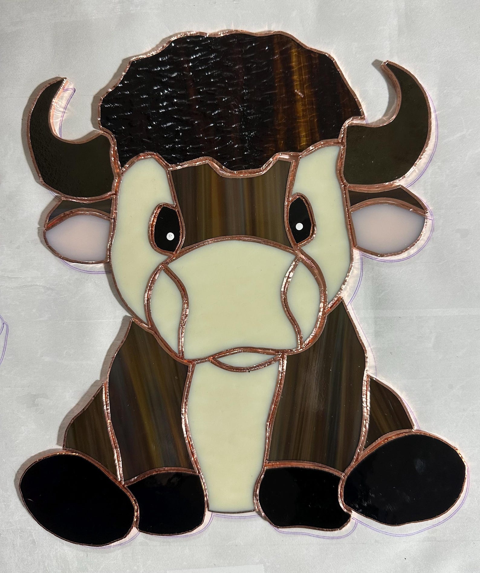 Stuffed Buffalo-stained Glass Suncatcher Pattern - Etsy