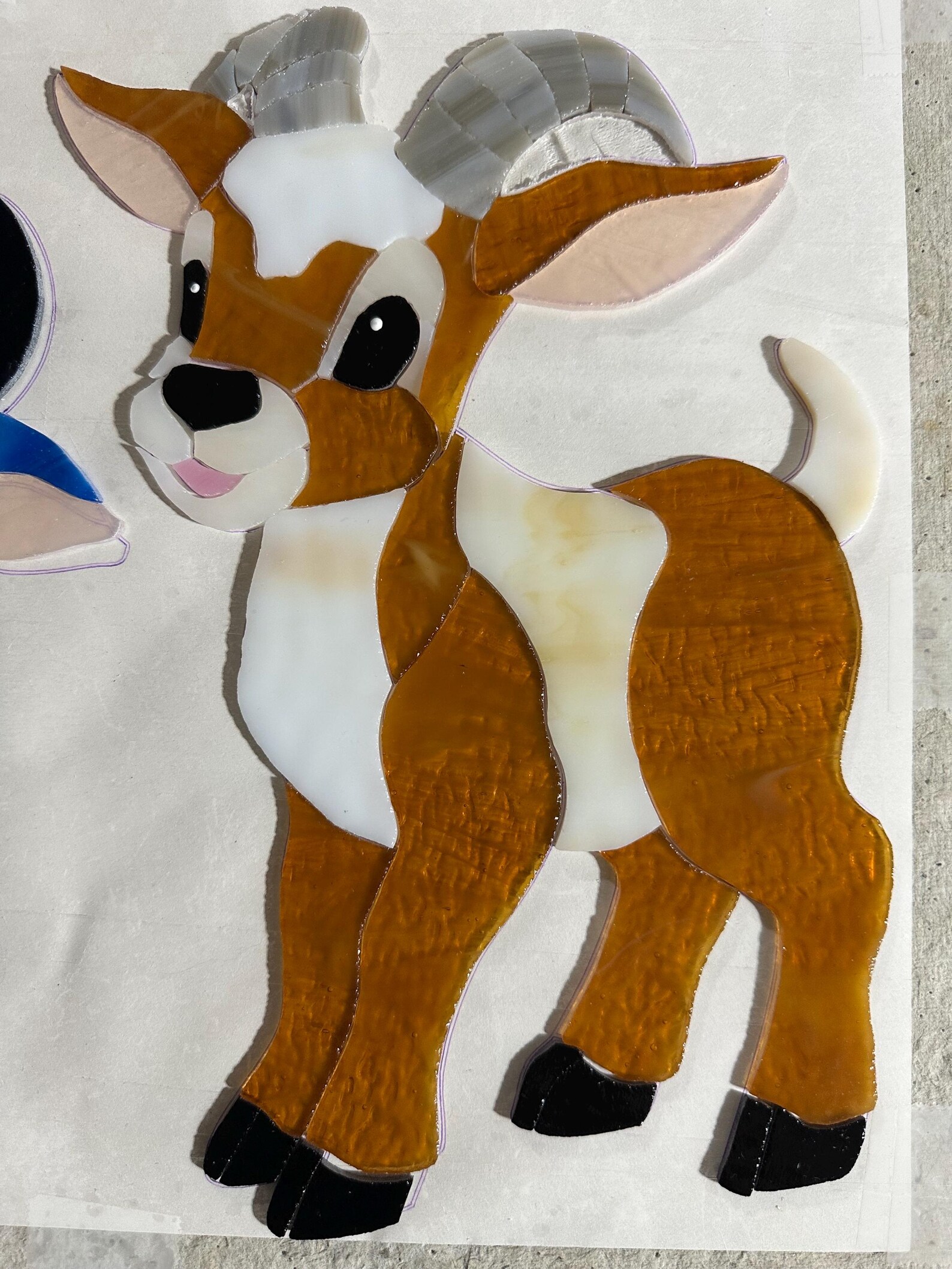 Baby Goat-stained Glass Suncatcher Pattern - Etsy