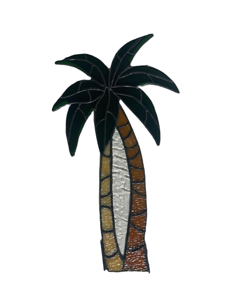 Palm Tree-stained Glass Pattern - Etsy