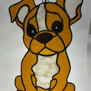 Pitbull Puppy-stained Glass Suncatcher Pattern - Etsy