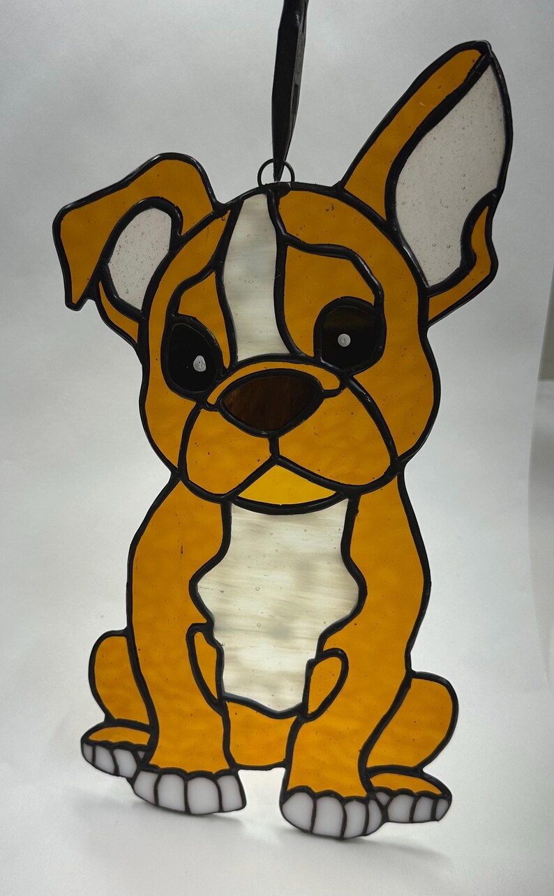 Pitbull Puppy-stained Glass Suncatcher Pattern - Etsy