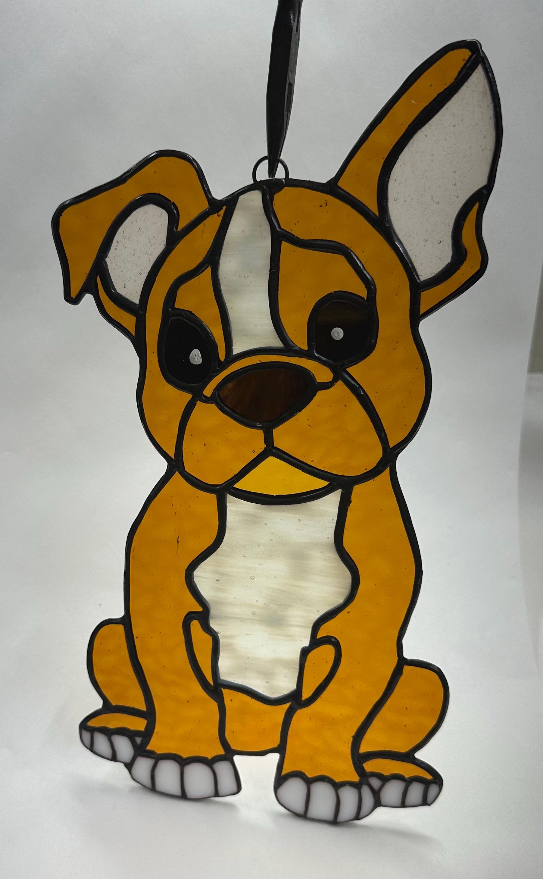 Pitbull Puppy-stained Glass Suncatcher Pattern - Etsy