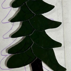 Evergreen Tree-stained Glass Pattern - Etsy