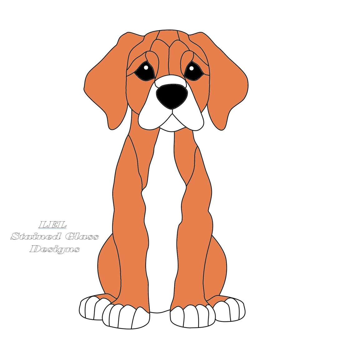 Rhodesian Ridgeback Puppy-stained Glass Suncatcher Pattern - Etsy