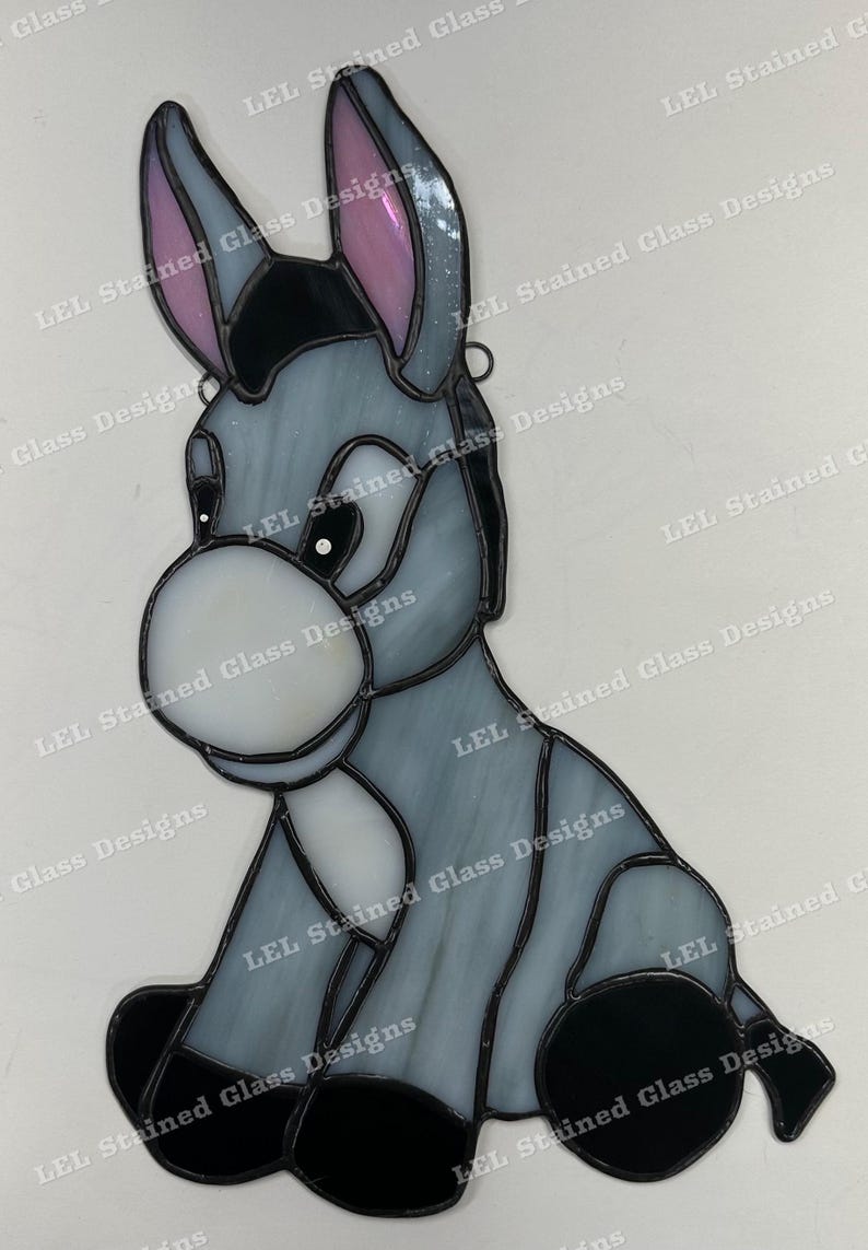 Stuffed Donkey-stained Glass Suncatcher Pattern - Etsy