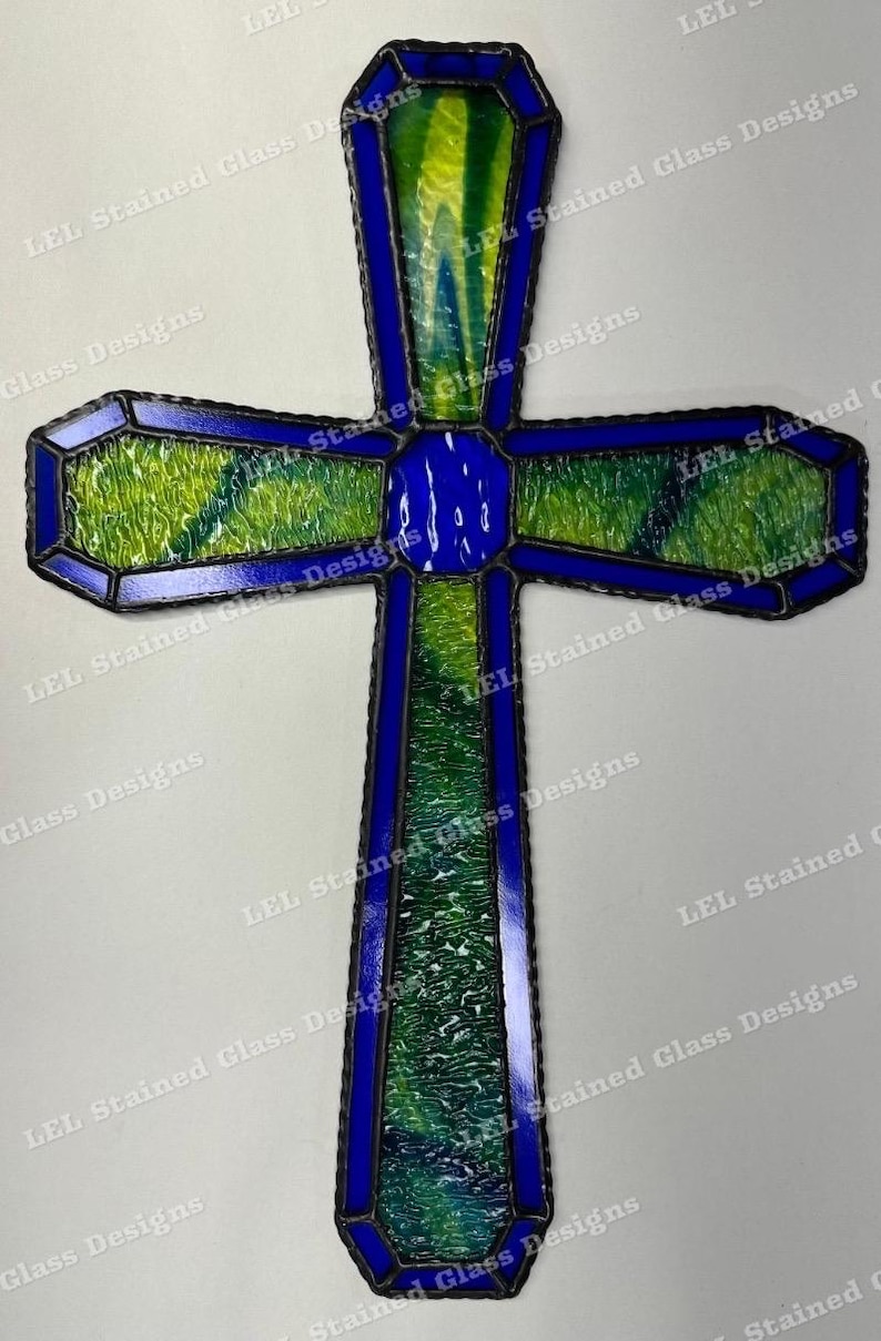 Four Stained Glass Cross Patterns- PDF and SVG - Etsy