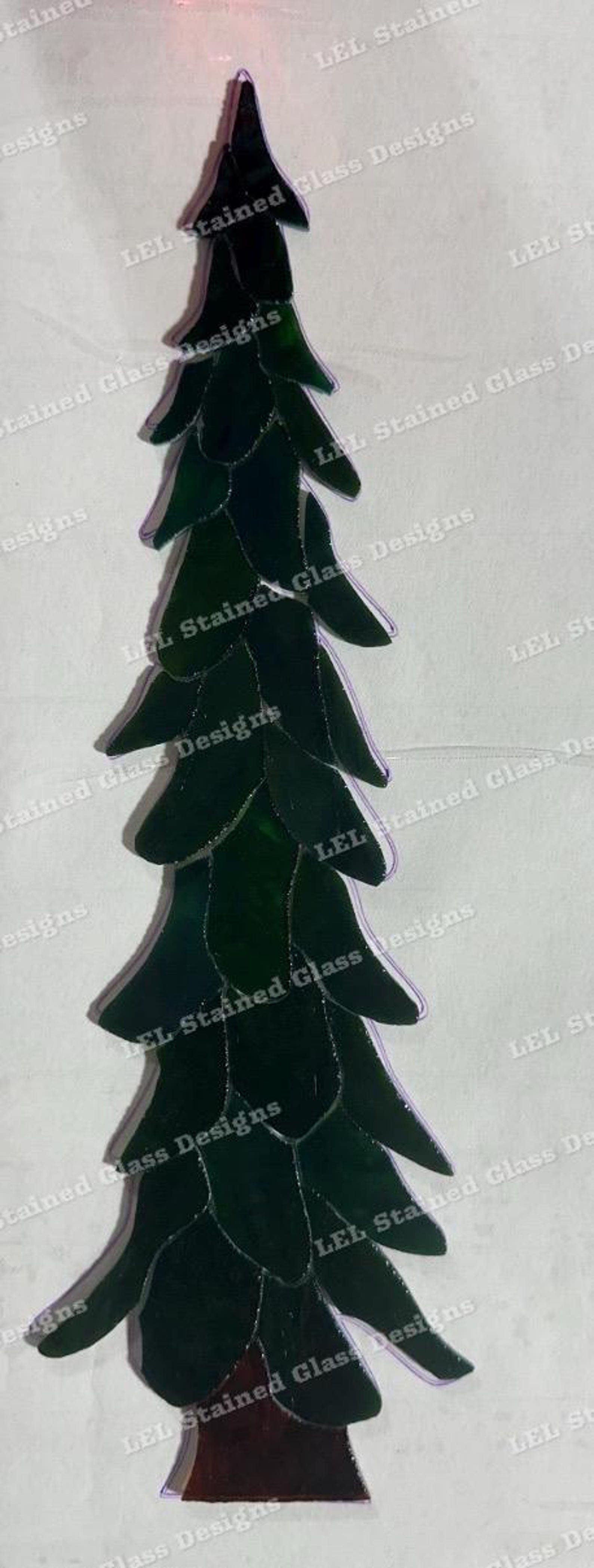 Two Pine Trees-stained Glass Patterns - Etsy