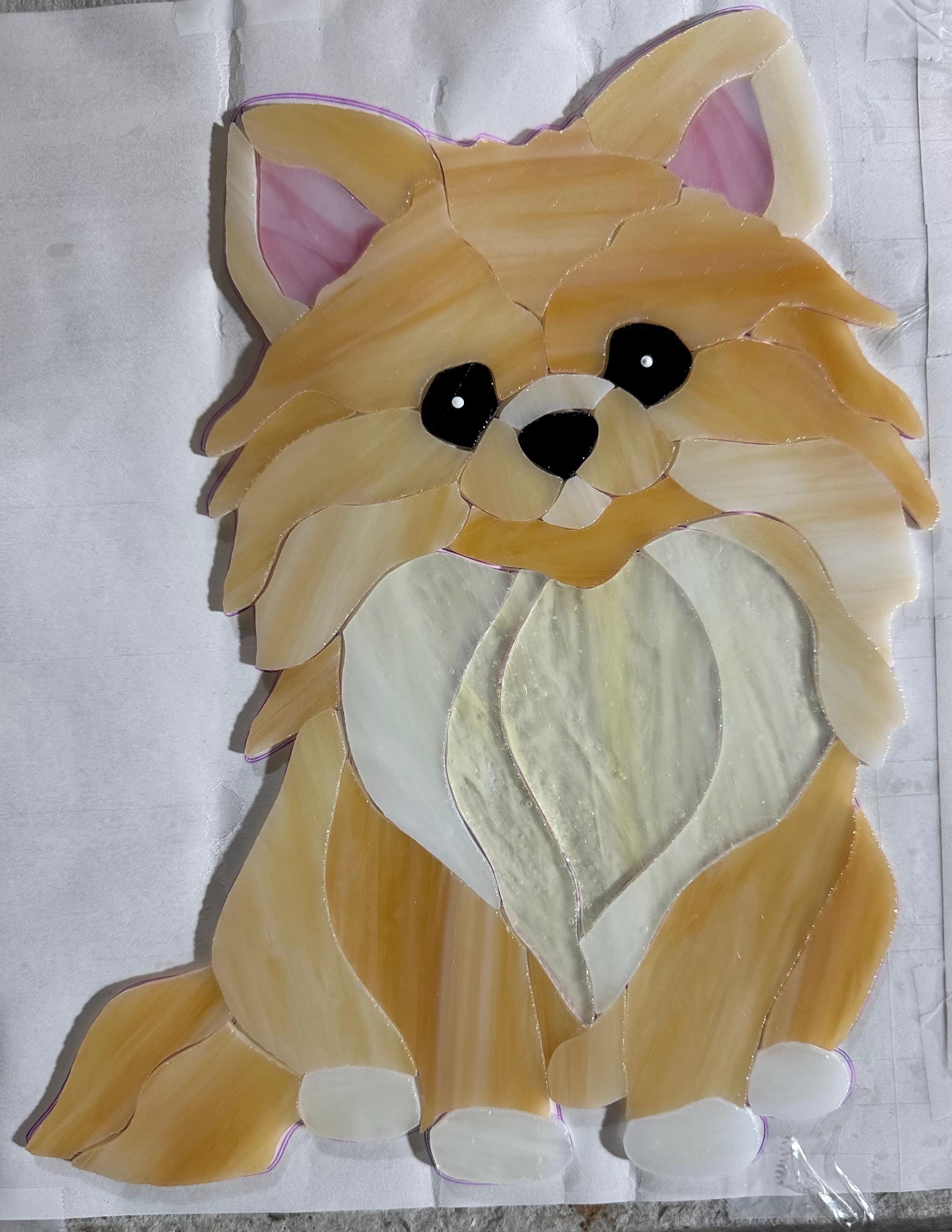 Pomeranian Puppy- Stained Glass Suncatcher Pattern - Etsy
