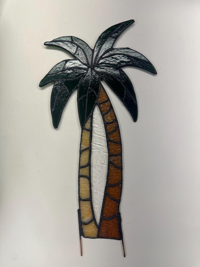 Palm Tree-stained Glass Pattern - Etsy
