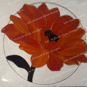 Marigold Flower-stained Glass Suncatcher Pattern - Etsy