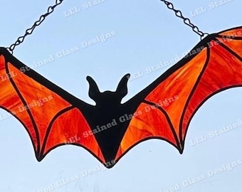 Bat Stained Glass Pattern - Etsy