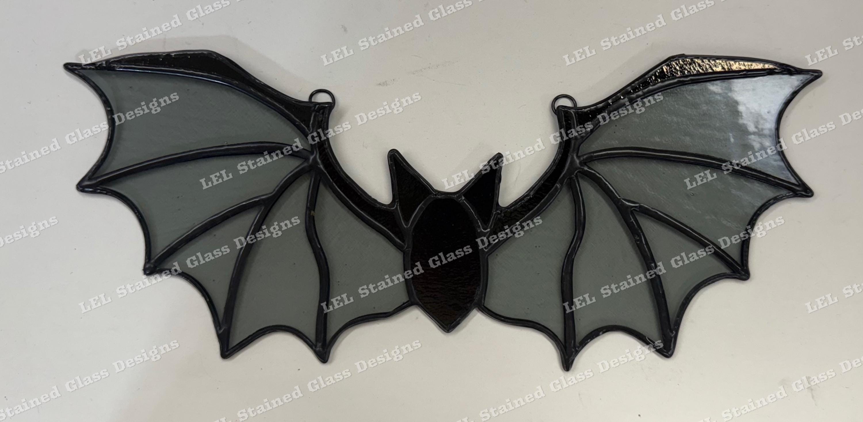 Two Bats-stained Glass Suncatcher Patterns - Etsy