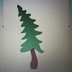 Evergreen Tree-stained Glass Pattern - Etsy